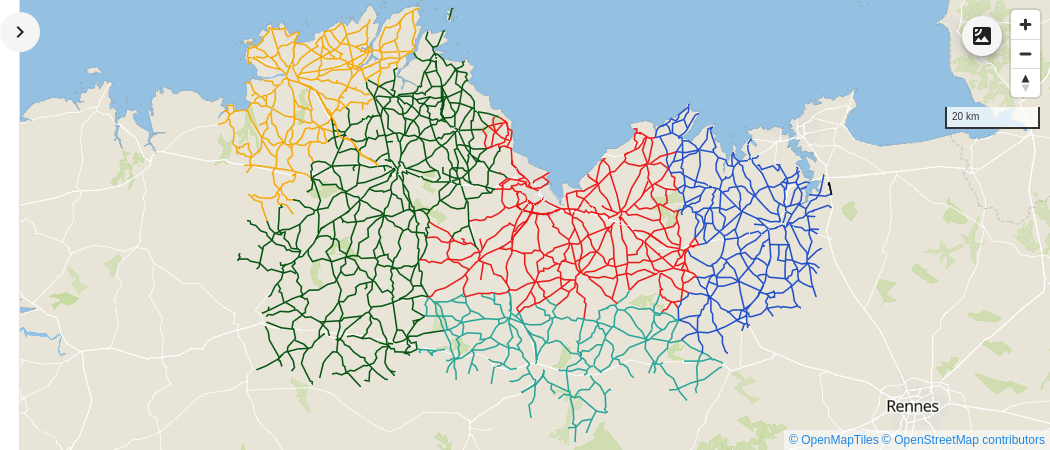 Zones de compétence des Agences Techniques Départementales (ATD) pour ...
